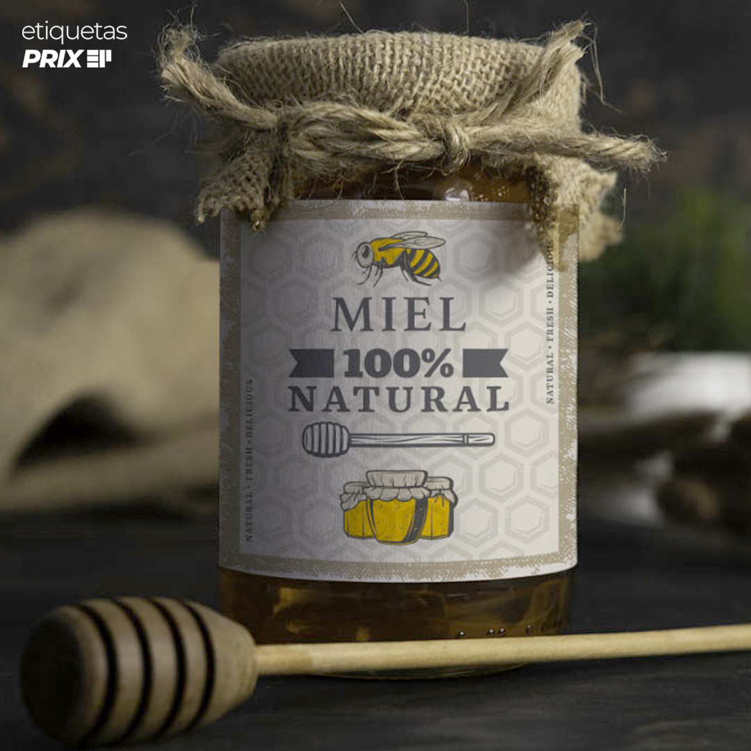 Las 5 mejores pegatinas personalizadas para miel | Etiquetas Prix